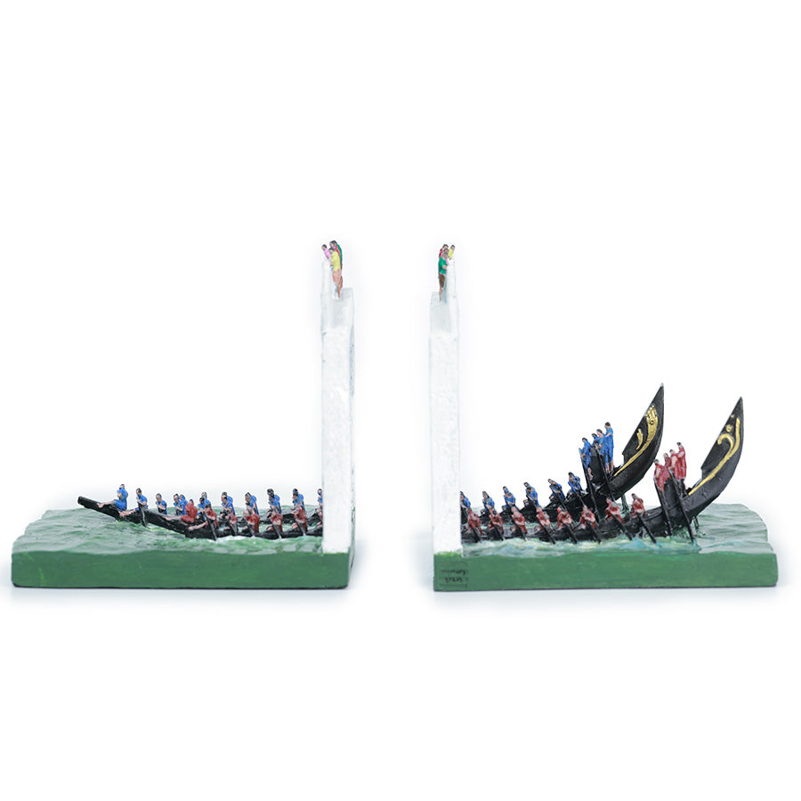 Snake Boat Race - Resin Bookend - MemoryTrain Creatives Private Limited